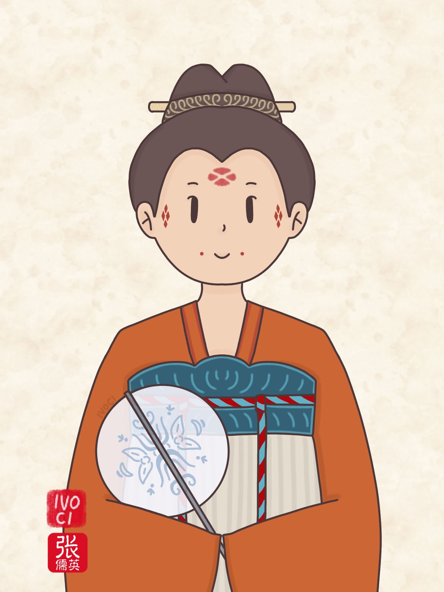 Mian Ye 面靥, Ancient China Women Face Dimple Makeup » Hanfu Makeup ...